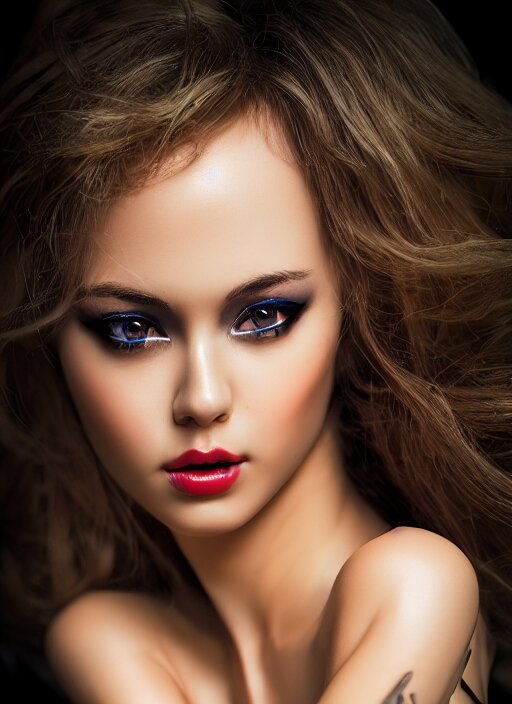 Lexica - Photo of a gorgeous sultry young woman in the style of David ...