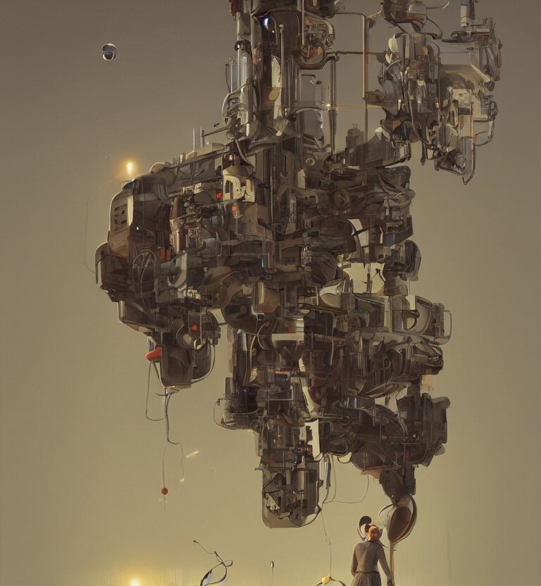 Lexica - A portrait of a researcher, half human, half machine in a ...