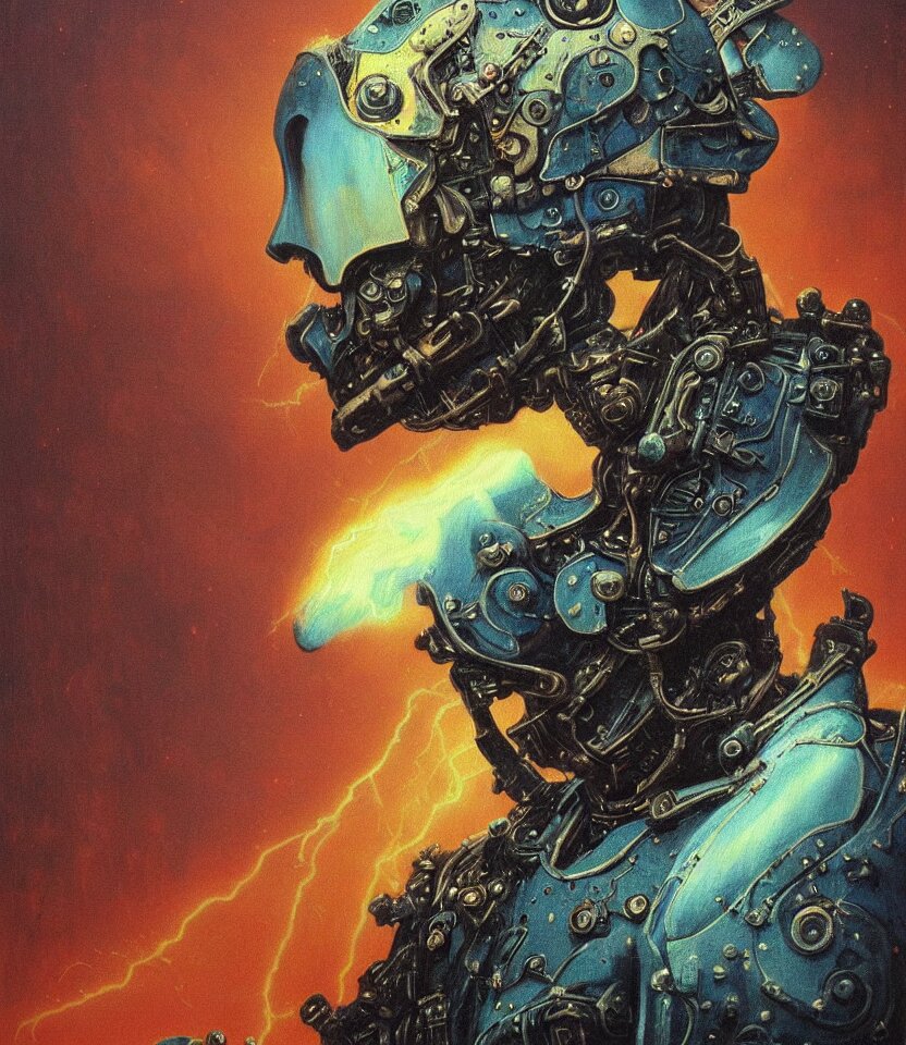 Lexica - A detailed painting portrait inspired by beksinski of a ...