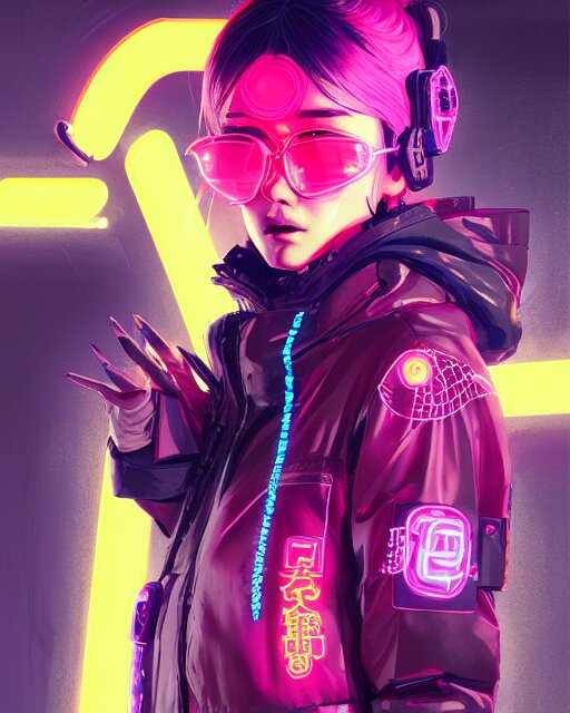 Lexica - Detailed portrait Neon Operator Girl, cyberpunk futuristic ...