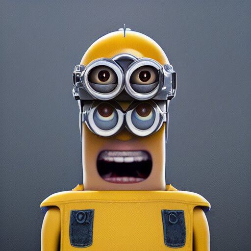 Lexica - An epic painting minion looking like elon musk presenting new ...