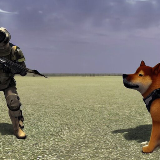 Lexica - Anthropomorphic shiba inu, wearing s. t. a. l. k. e. r ...