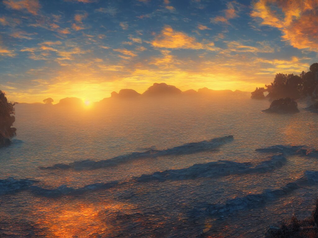 Lexica - Impressionist sunrise, hdr, ue5, unreal engine 5, cinematic 4k ...