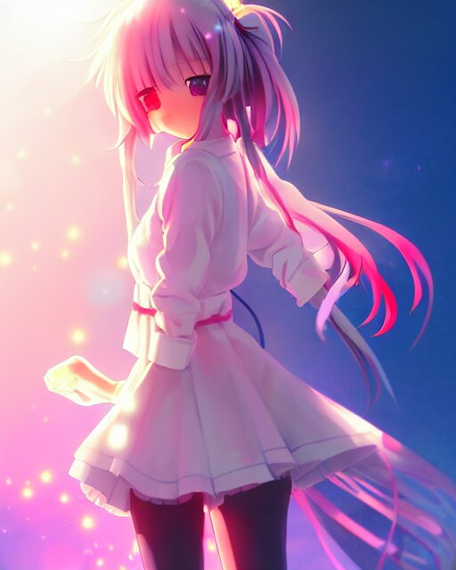 Anime Style Vivid Expressive Full Body 4 K Painting A Cute