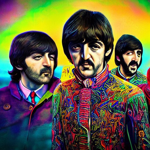 Lexica - Beatles on lsd, hyper detailed, dramatic lighting, cgsociety ...