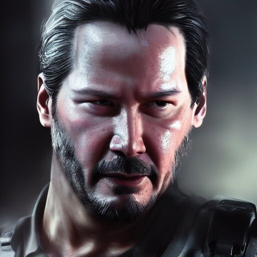 Lexica - Keanu Reeves as terminator , muscle extremely detailed ...