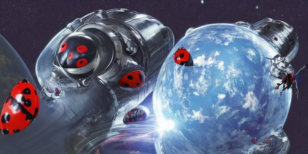 Lexica - A 3 d rendered movie still a ladybug descendant 1 million into ...