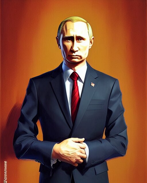 Lexica - Portrait Anime guy as Putin. fine-face, pretty face, realistic ...