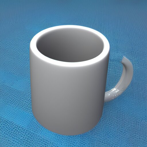 Lexica - A photo realistic mug shattering into voxel cubes.