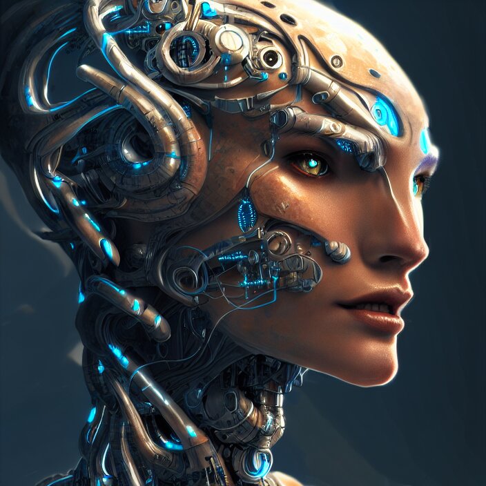 Lexica - Organic cyborg, diffuse lighting, fantasy, intricate, highly ...