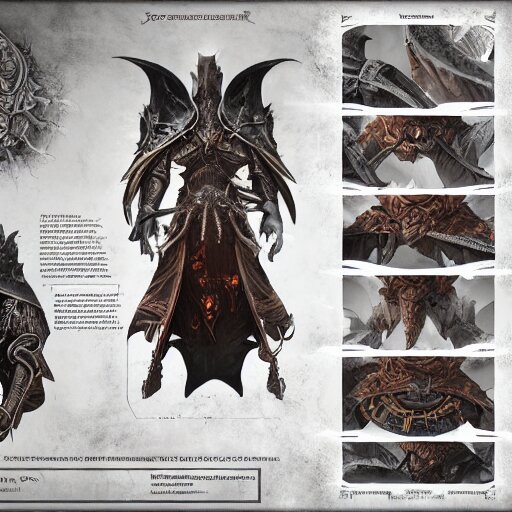 Lexica - Arch lich design, dnd character sheet, Moebius, Greg Rutkowski ...