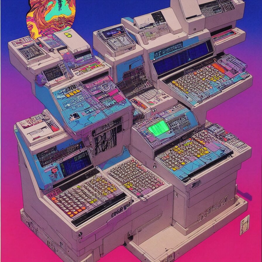 Lexica – ( ( ( ( cyberpunk cash register ) ) ) ) by mœbius ...