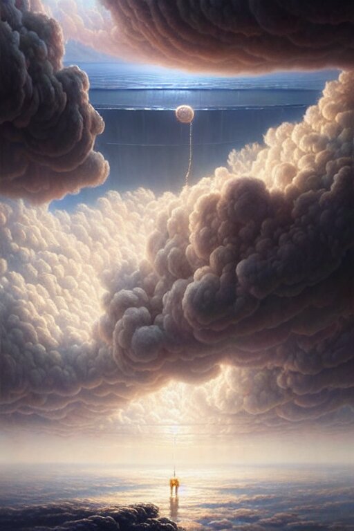 Lexica – A hyper - detailed 3 d render like a oil painting of cloud ...