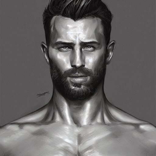 Lexica - A beautfiul award winning commission portrait of gigachad ...