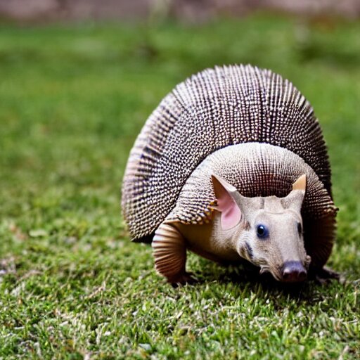 Lexica - An armadillo chasing a dog
