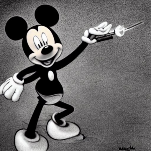 Lexica - Realistic photography of Mickey mouse being homeless in New ...