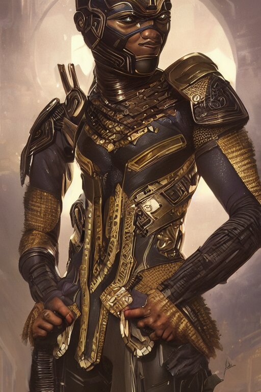 Lexica - Ultra realistic illustration, wakandan warrior wearing ...