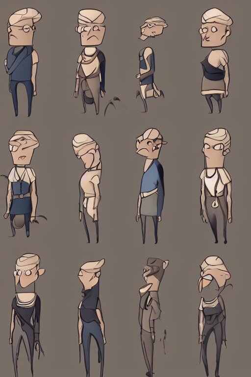 Lexica - Stylised simplified exaggerated character design