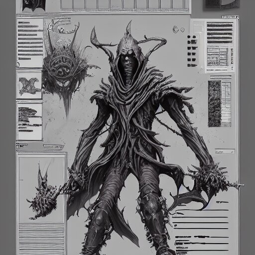 Lexica - Vecna the arch lich design, character sheet, Moebius, Greg ...