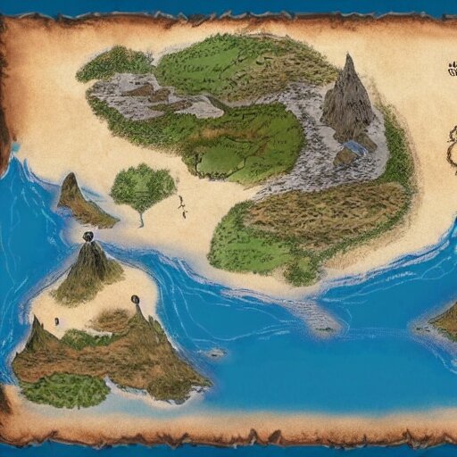 Lexica - Dnd world map, mountains, villages, rivers, oceans, islands ...