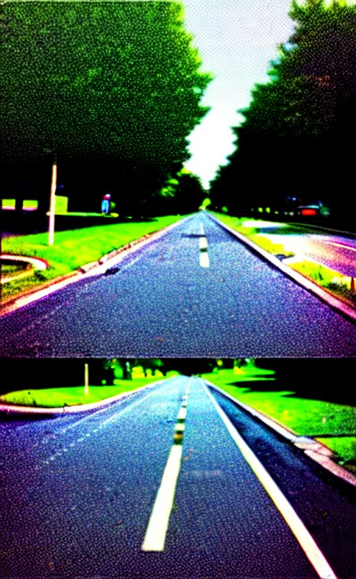 Lexica - Photograph of a liminal middle class American suburb, taken on ...