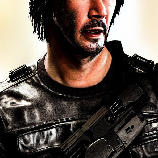 Lexica - Keanu Reeves as terminator , muscle extremely detailed ...