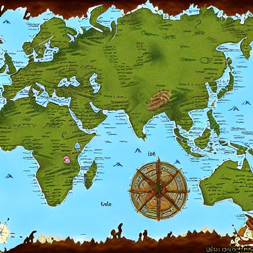 Lexica - Dnd world map, mountains, villages, rivers, oceans, islands ...