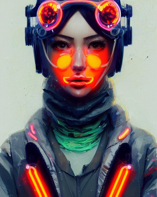 Lexica - Detailed full body portrait Neon Operator Girl, cyberpunk ...