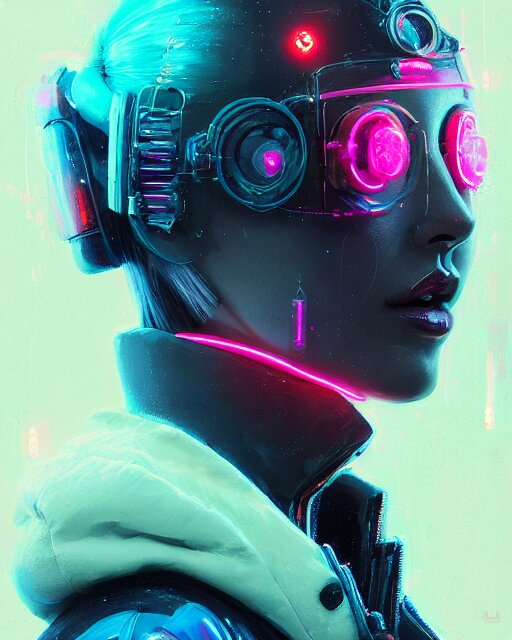 Lexica - Detailed portrait beautiful Neon Operator Girl, cyberpunk ...