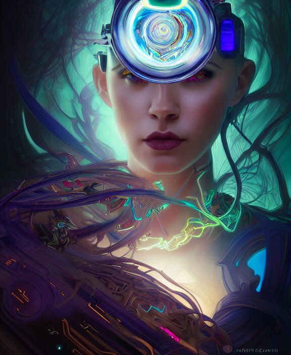 Lexica - Whirlwind of souls rushing inside the metaverse, half body ...