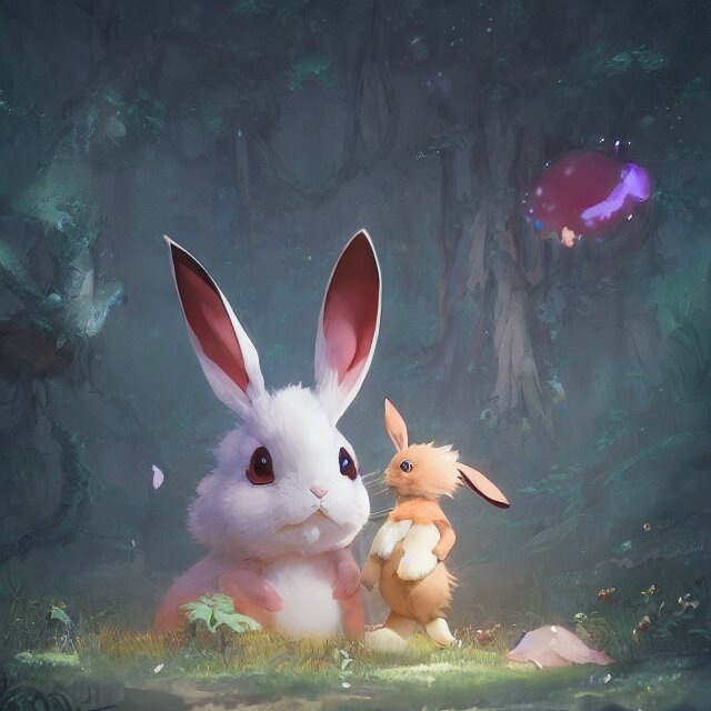 Lexica – A beautiful portrait of a single cute pokemon bunny. character ...