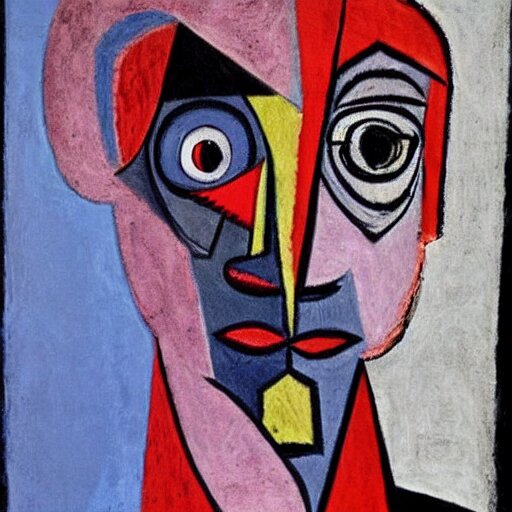 Lexica - Very creepy man, grotesque, horror, pablo picasso style