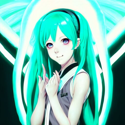 Lexica - Portrait of hatsune miku, anime digital art, digital painting ...