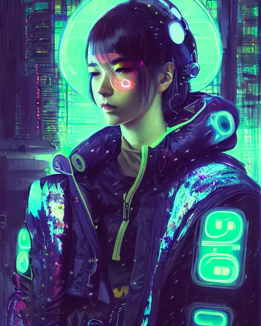 Lexica - Detailed portrait Neon Operator Girl, cyberpunk futuristic ...