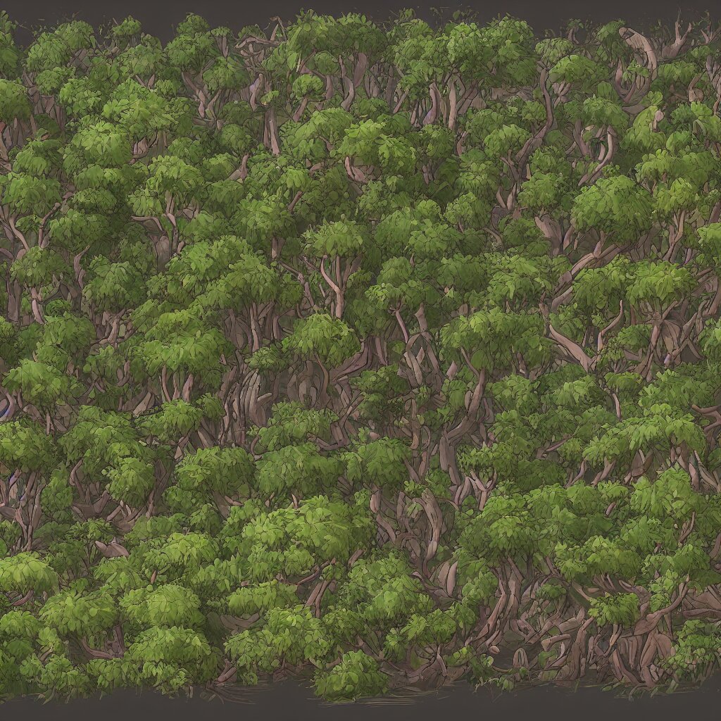 Lexica - Lush bushes concept art, detailed diagrams, aesthetic, artstation
