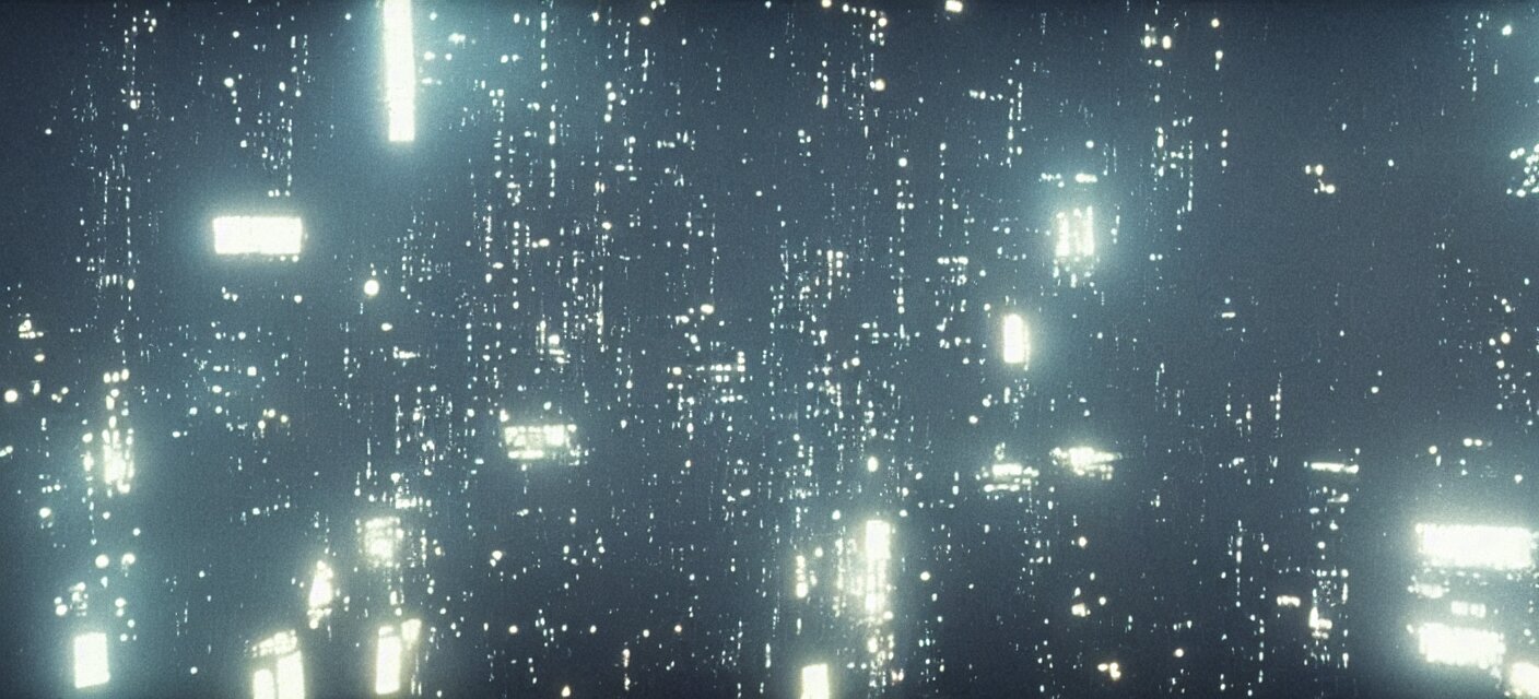 Lexica - A still of C-beams glittering in the dark near the Tannhäuser ...