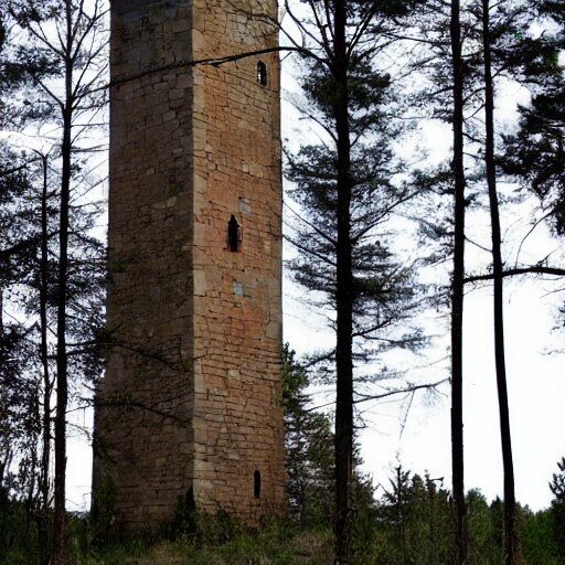 Lexica - Abandoned wizard tower standing alone in a clearing in the ...