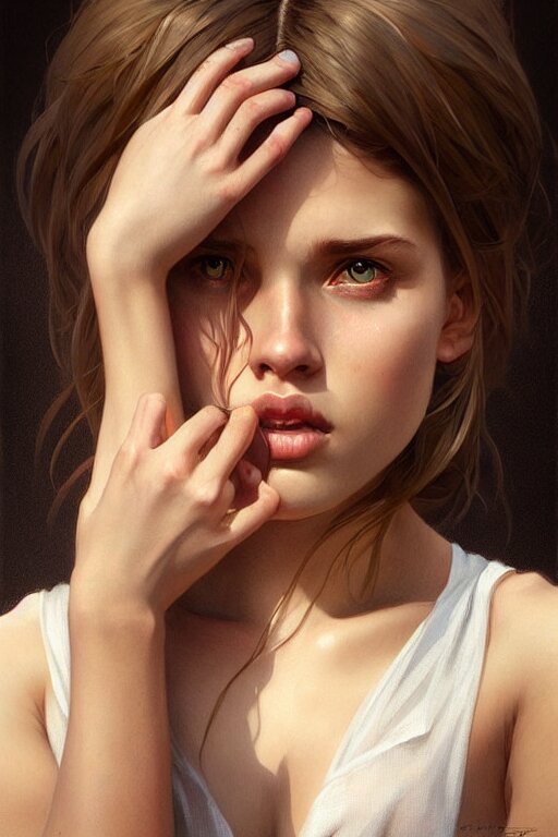 Lexica - Photorealistic portrait of a young girl drinks monsyer energy ...