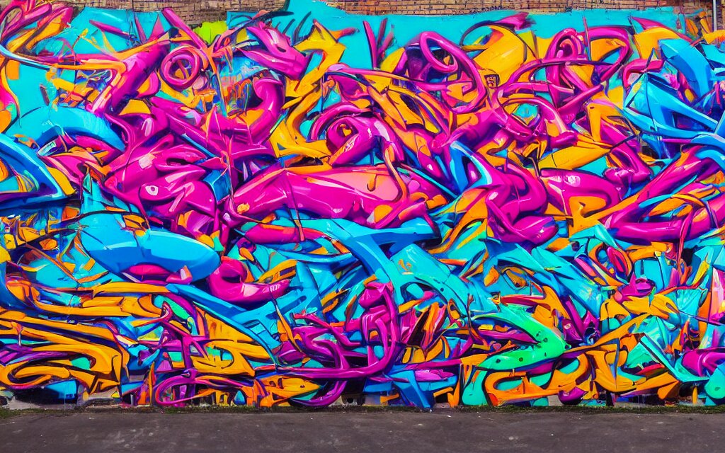 Lexica - Wildstyle maximalist overdetailed 3d graffiti with charachters ...