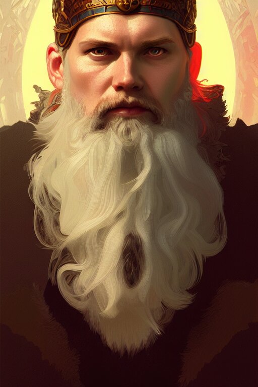 Lexica – A portrait of odin, fantasy, sharp focus, intricate, elegant ...