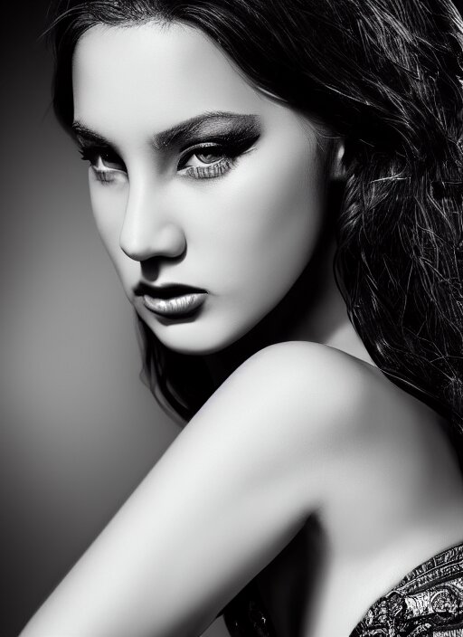 Lexica - Photo of a gorgeous sultry young woman in the style of David ...