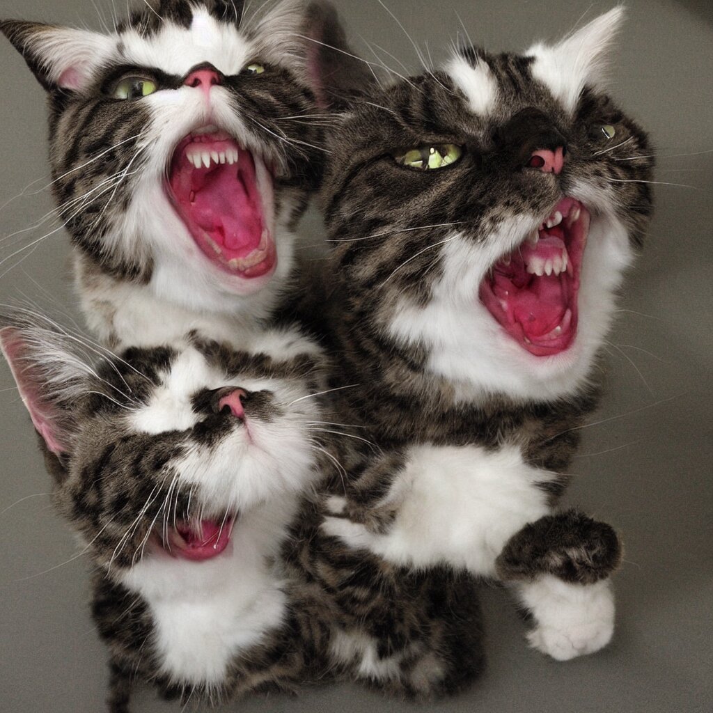 Lexica - Horrifying cat, fangs