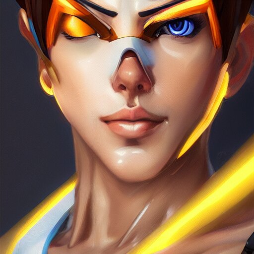 Lexica - A highly detailed portait of tracer from overwatch with ...