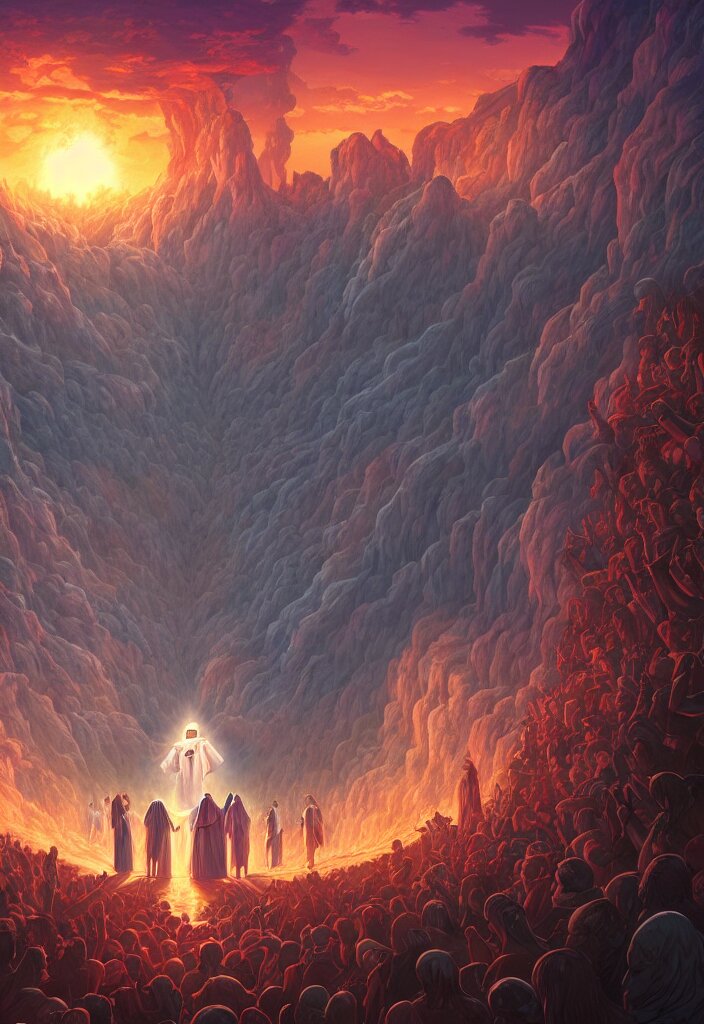 Lexica - Jesus descends into hell by dan mumford, yusuke murata and ...