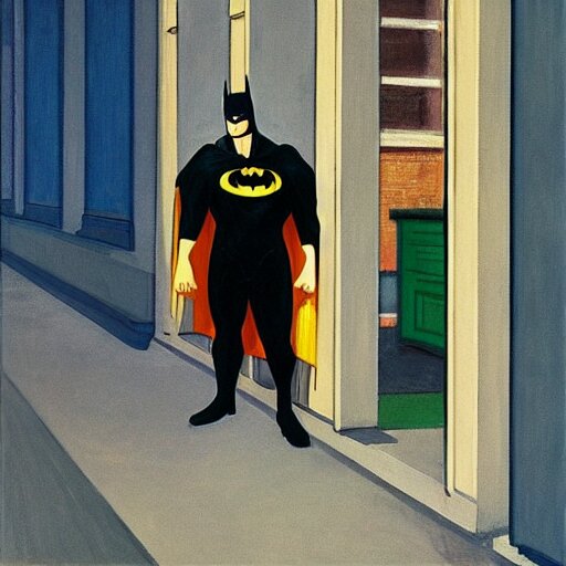 Lexica - Batman by Edward hopper
