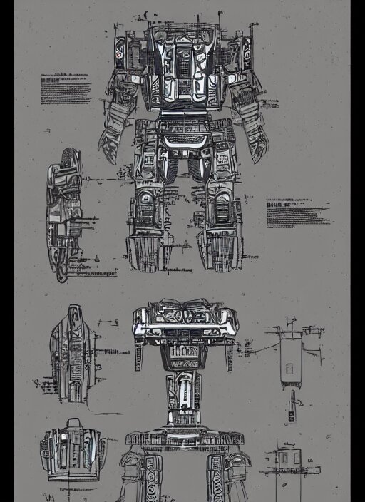 Lexica – Titanfall mech cross - section blueprints by thomas hubert. in ...