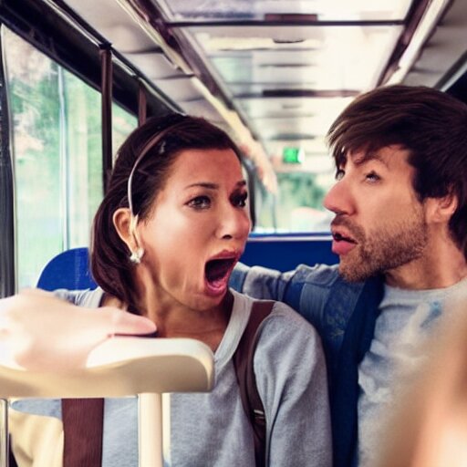 Lexica - Two jerks yelling at each other on the bus bothering everyone ...