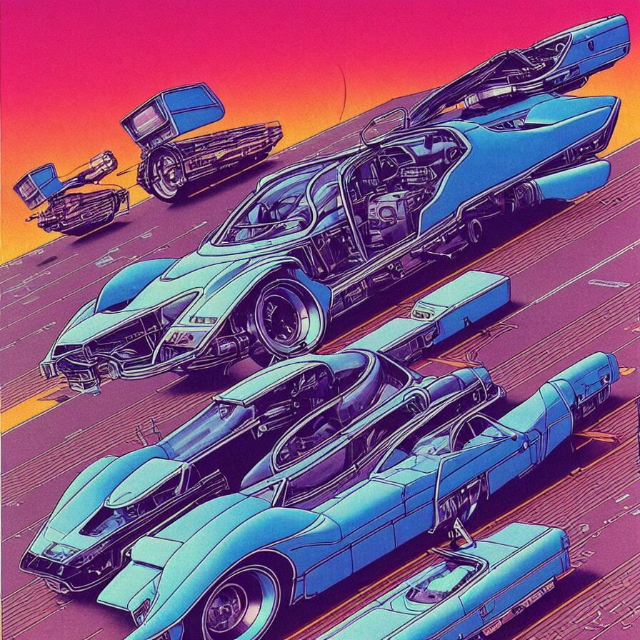 Lexica - ( ( ( ( classic car driving on cyberpunk highway ) ) ) ) by ...