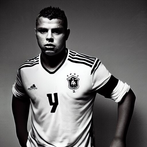 Lexica - Full body portrait of the real ronaldo nazario from brazil by ...