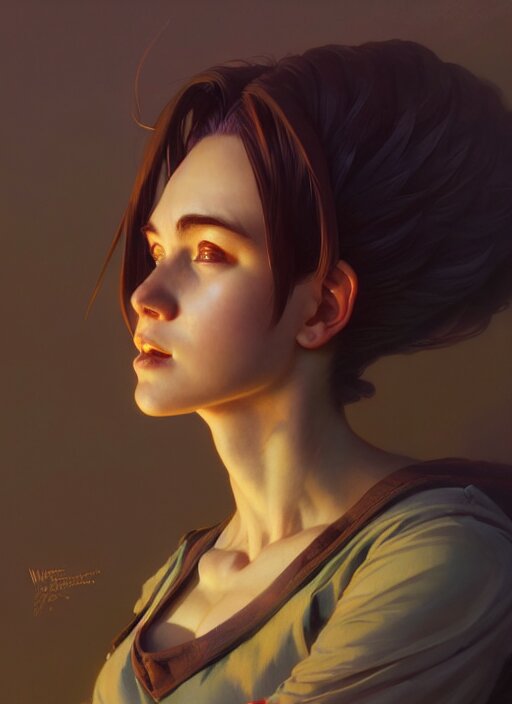 Lexica – A photorealistic portrait of bulma by wlop, artgerm, greg ...
